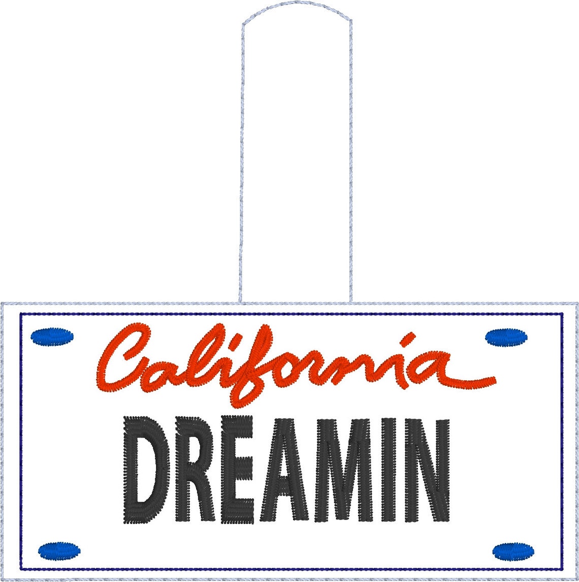 California State License Plate Design Make your own replica | Etsy