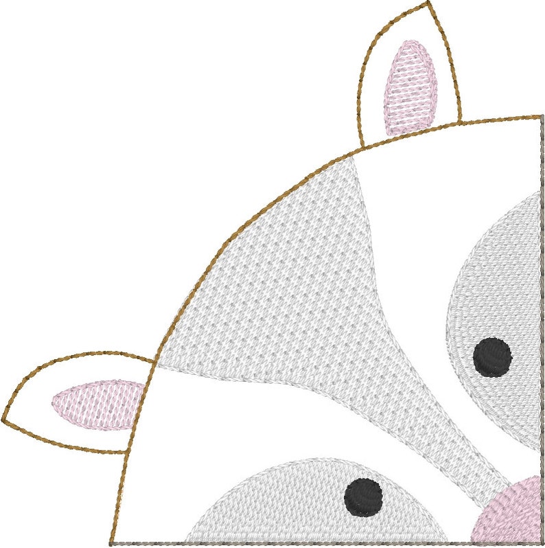 Skunk or Badger Corner Bookmark Design - Etsy