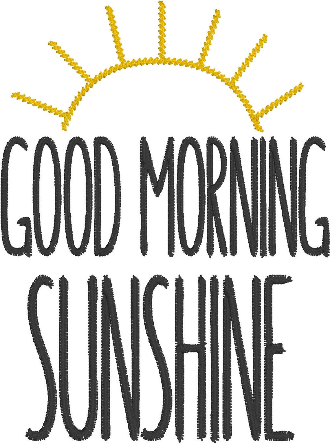 Good Morning Sunshine Kitchen Design 4x4 5x7 hoops Kitchen | Etsy