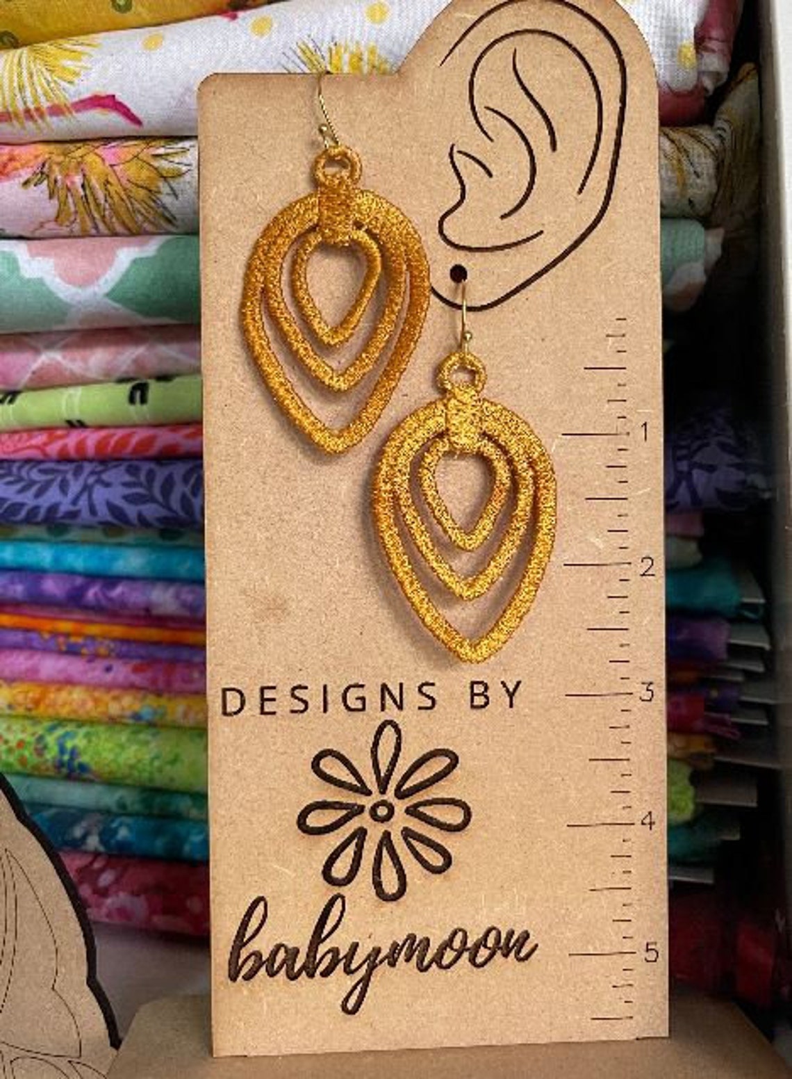Snake Loops FSL Earrings: In-the-hoop Lace Embroidery Design (digital ...