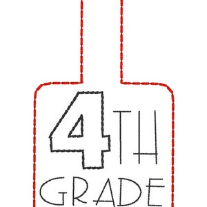 Grade School Tags and Eyelets - 4th Grade- 4x4 and 5x7 Hoops - 4 ...