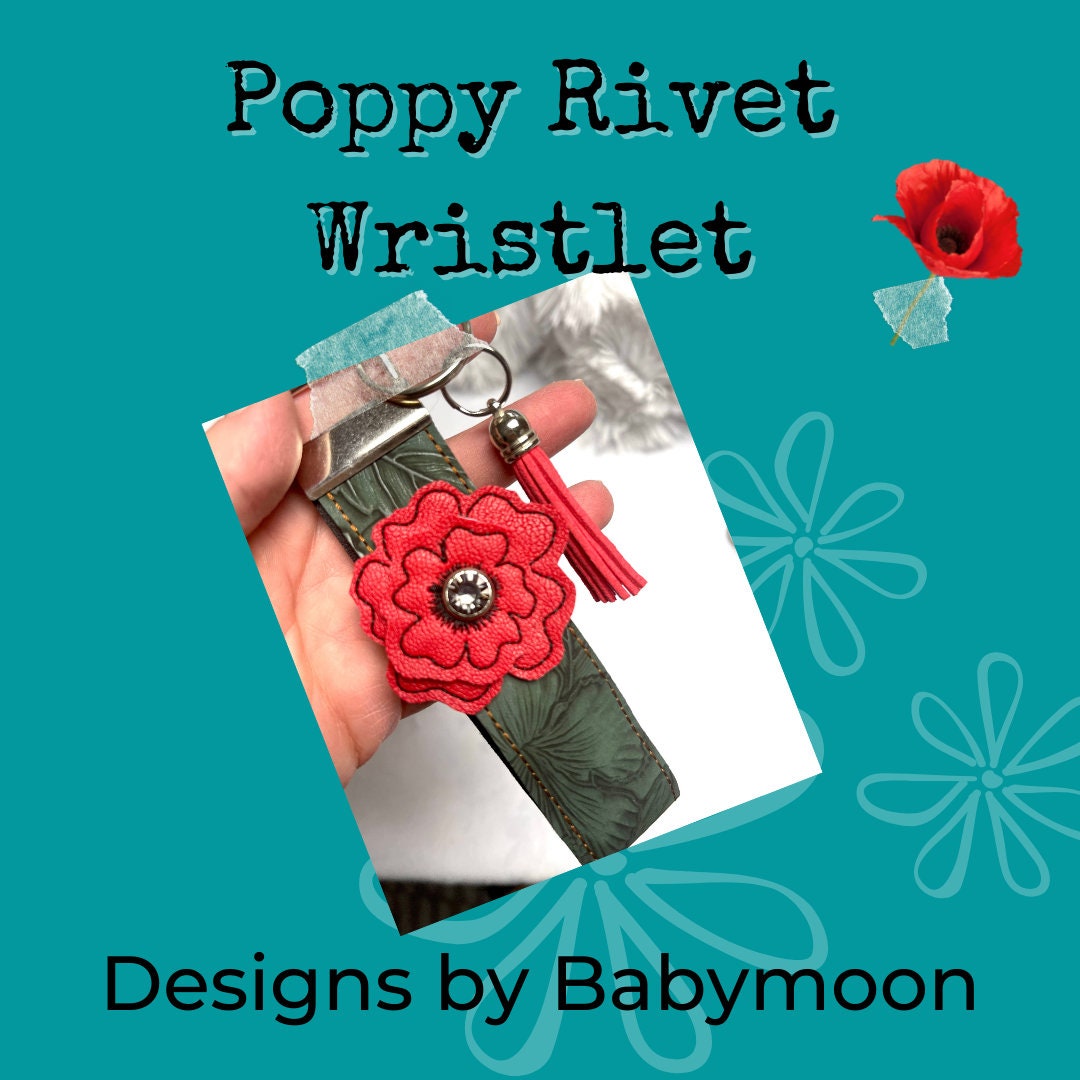 Poppy Rivet Wristlet Keyfob 5x7 6x10 8x12 -digital Download - in the ...