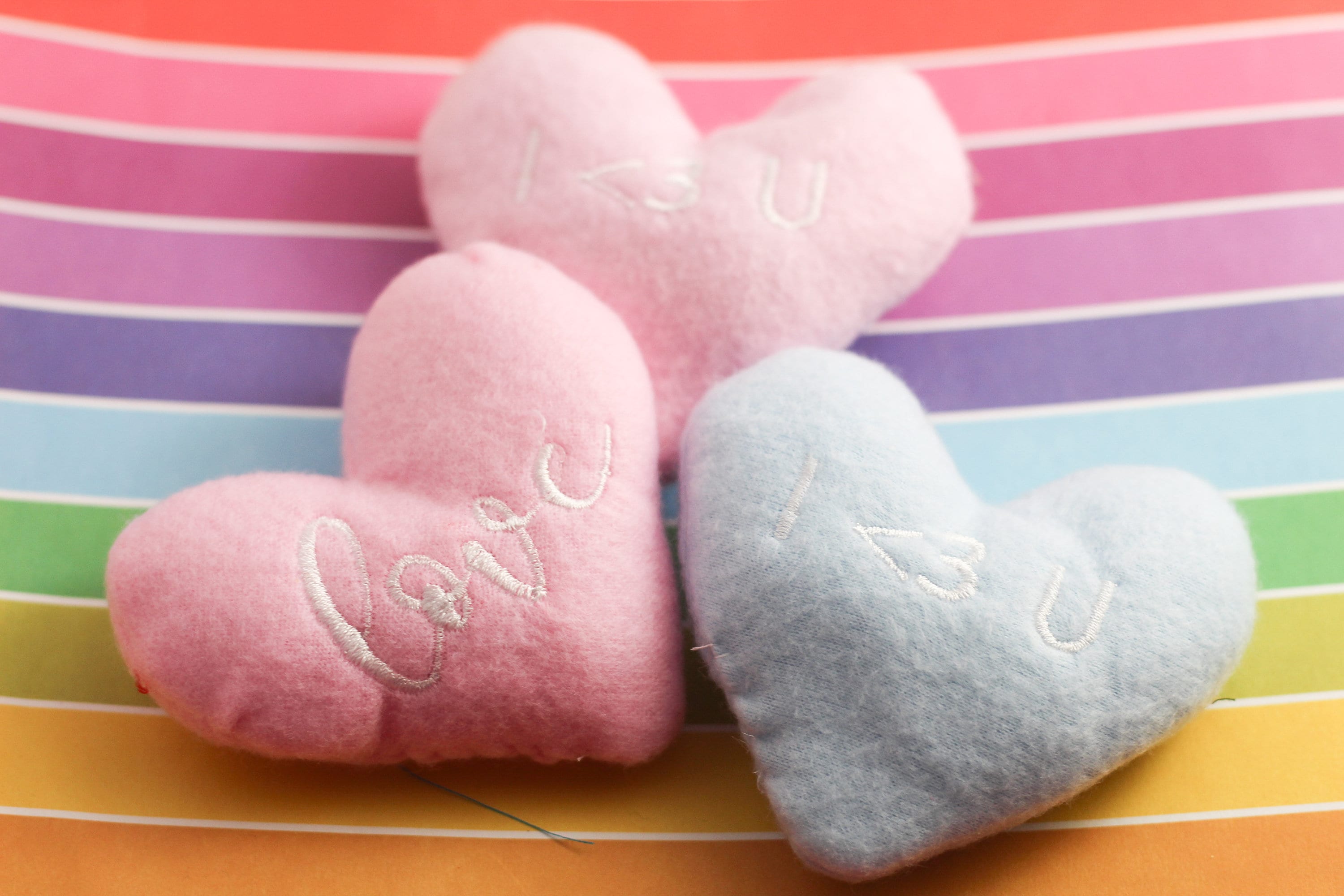 Valentine Soft Heart Stuffies 4x4 in the Hoop Embroidery Design SET - Etsy