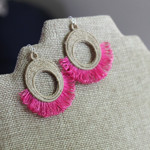 Machine Embroidery Designs Stunning in the Hoop Earrings - Etsy