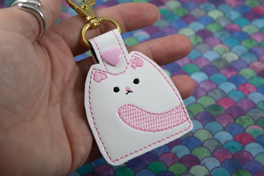 Kitty Cat Tag Snap Tab for 4x4 or 5x7 Hoops - Single and Multi Files ...