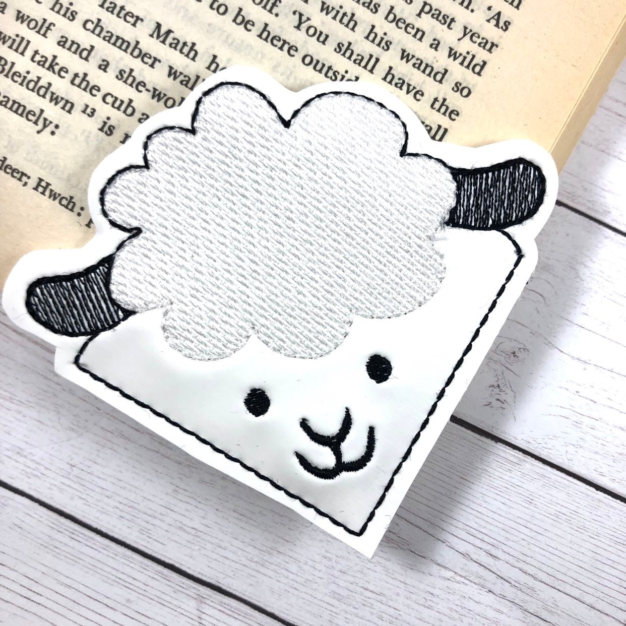 Sheep Corner Bookmark Design - Etsy