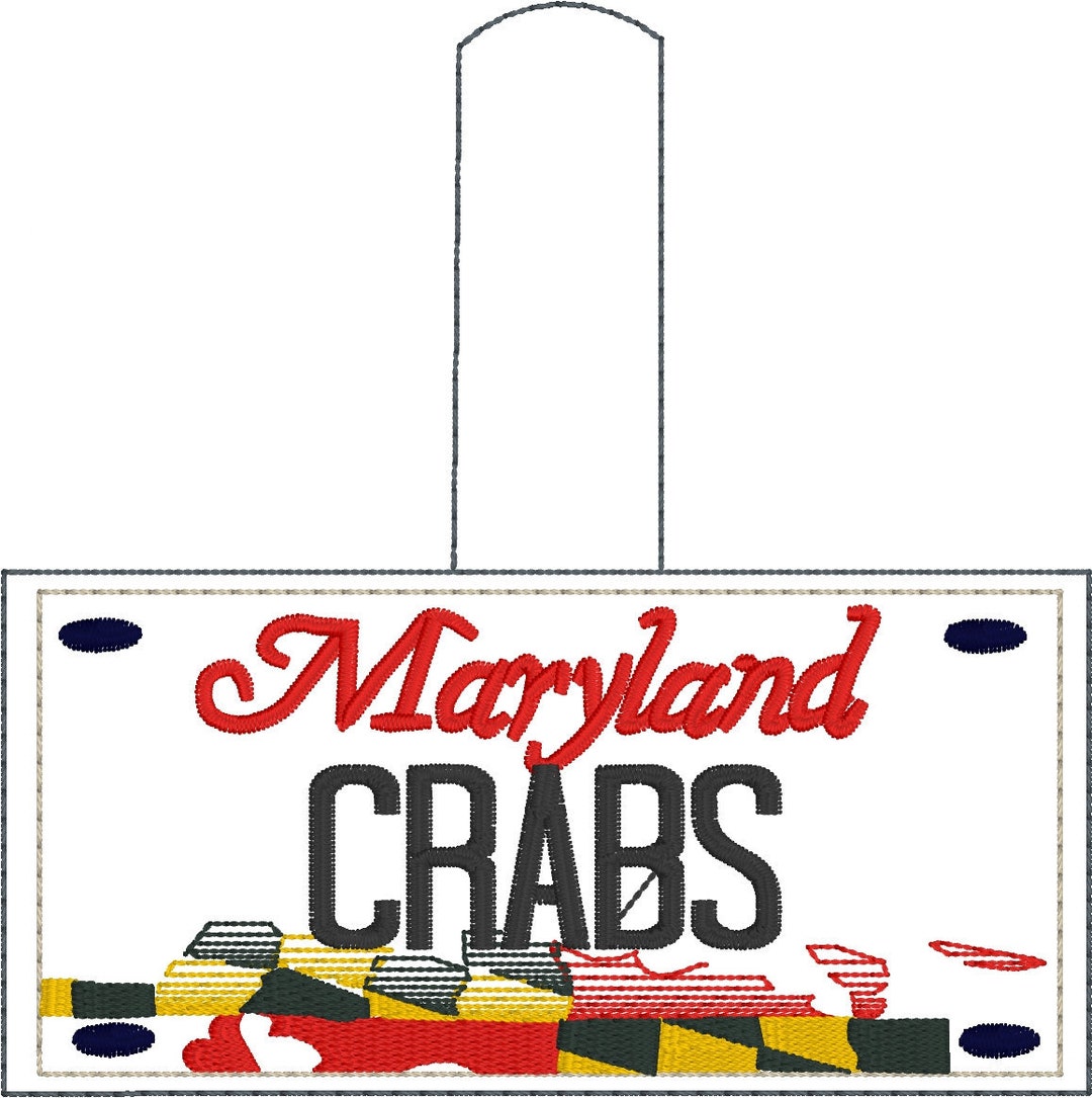 Maryland State License Plate Design - Make Your Own Replica Embroidery ...