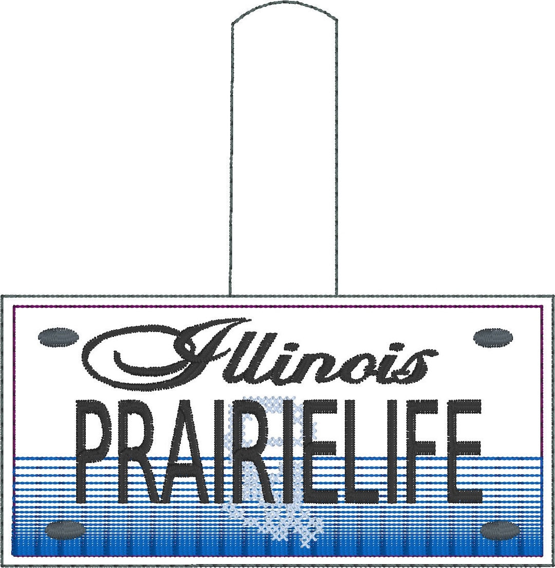 Illinois State License Plate Design - Make Your Own Replica Embroidery ...