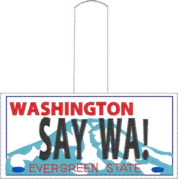 Washington State License Plate Design Make Your Own Replica | Etsy