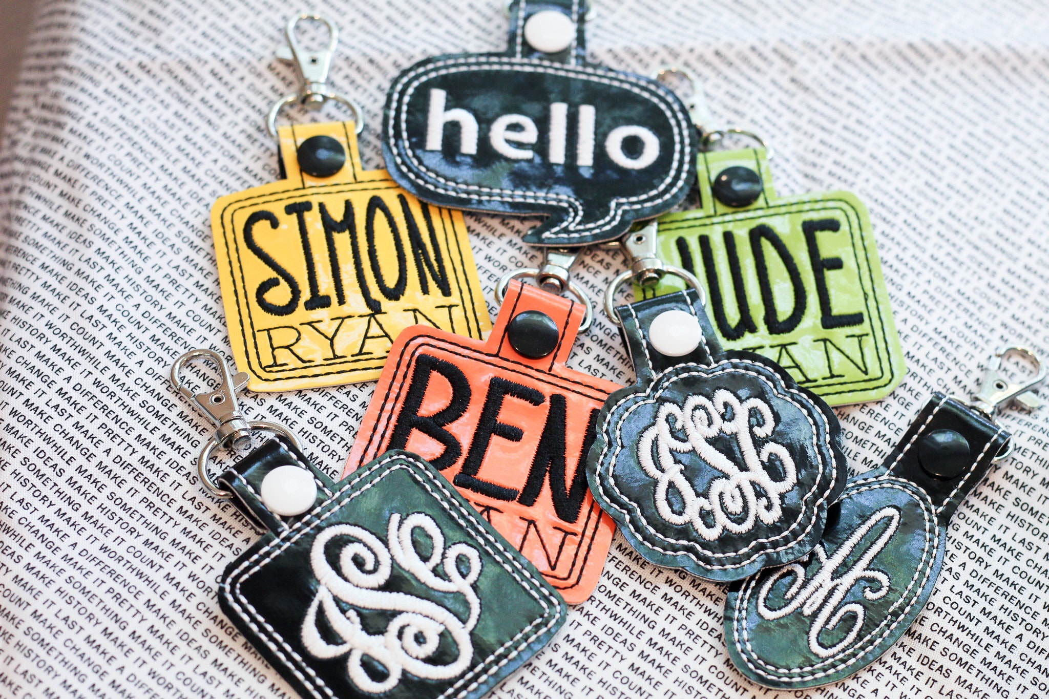 Blanks Bundle of Basic Shape Snap Tabs Monogram and | Etsy