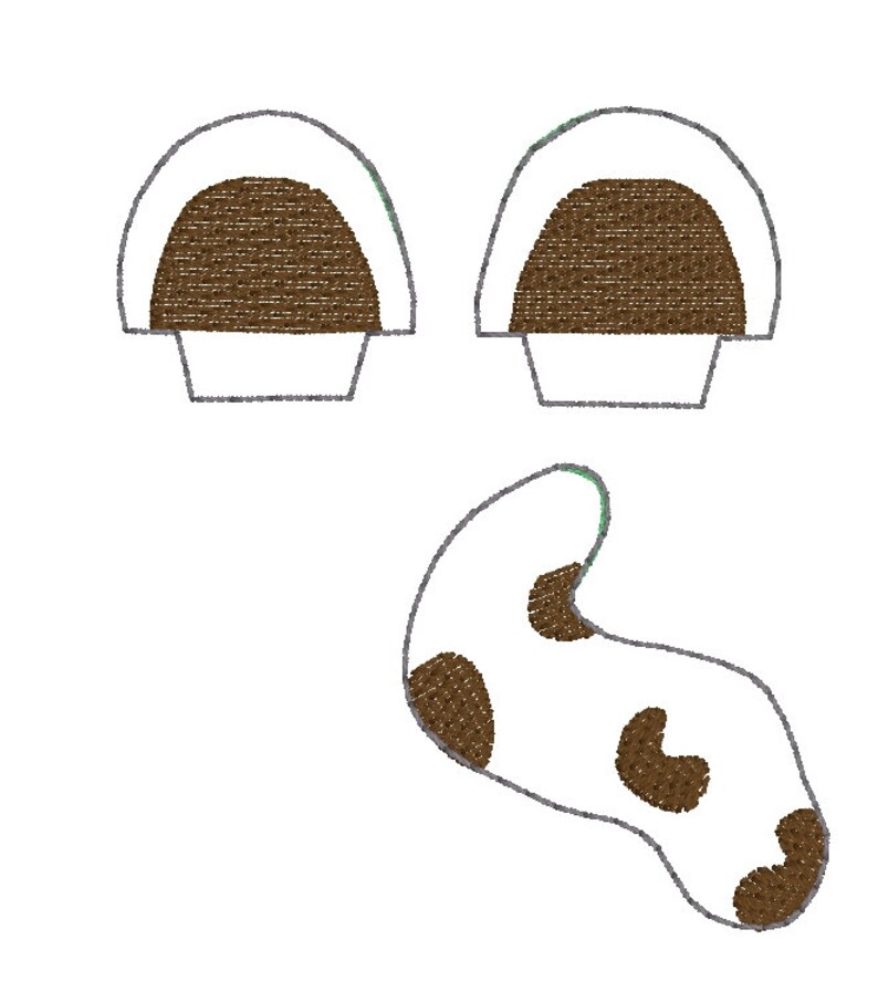 Cheetah Fluffy Puff Embroidery Design – in the Hoop Keyfob (digital ...
