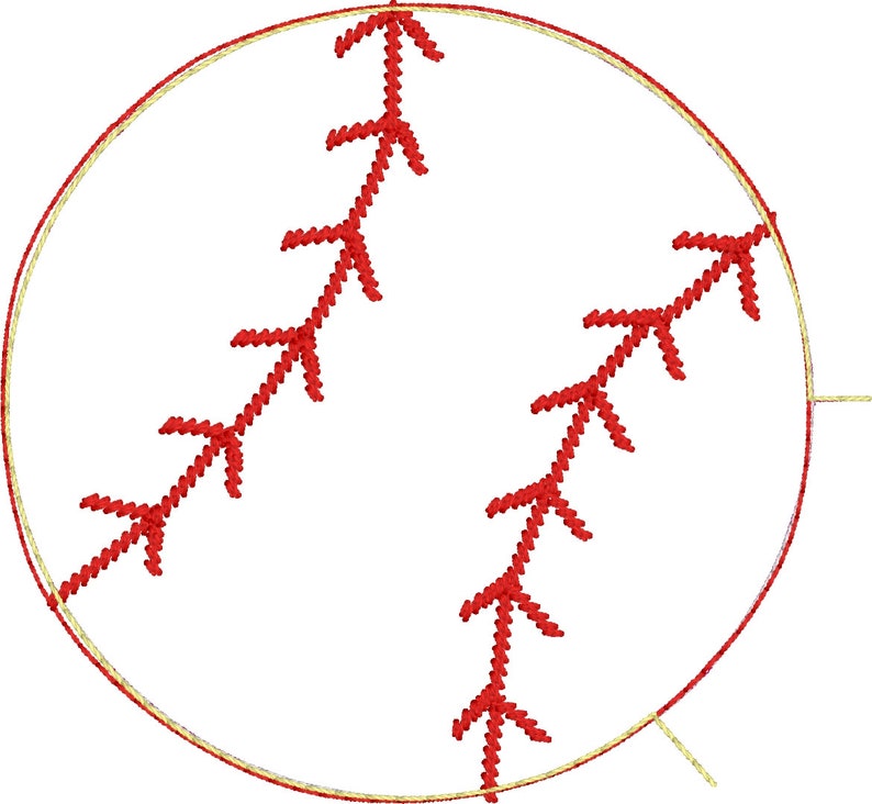 DBB Baseball Fluffy Puff Embroidery Design File - in the Hoop Project ...