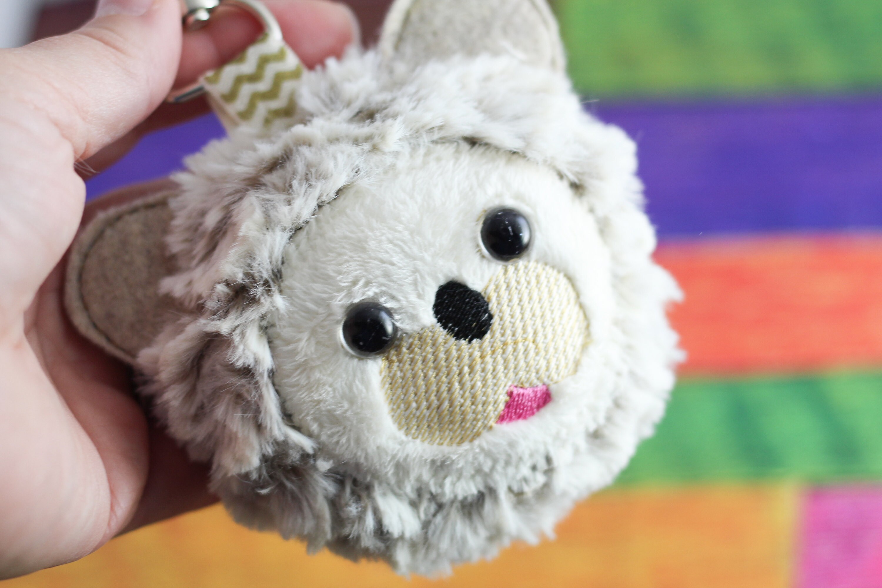 Hedgehog Fluffy Puff - in the Hoop Embroidery Design - Clip on Keyfob ...