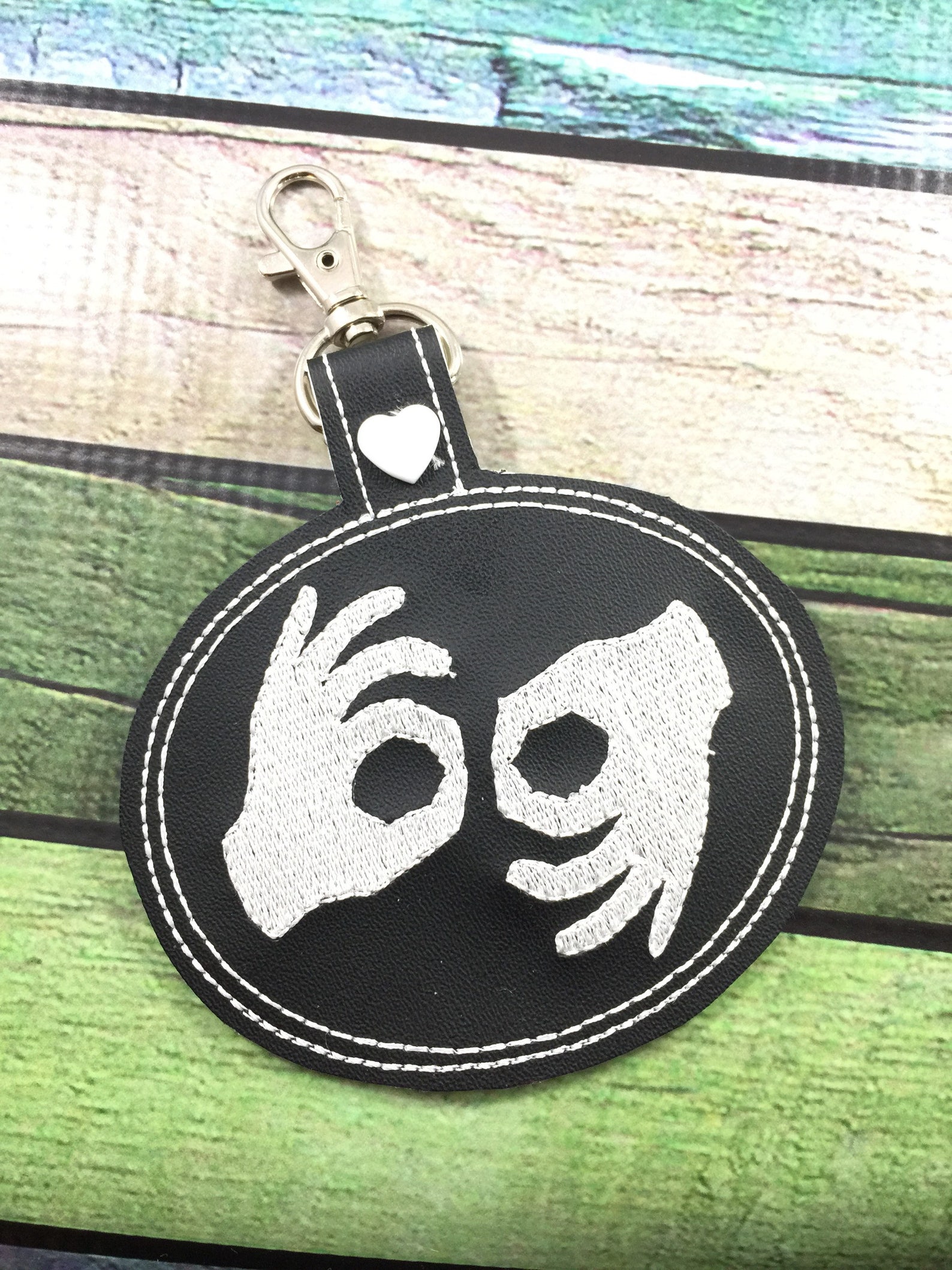 ASL Sign Language Interpreter Snap Tab: In-the-hoop Embroidery Design ...