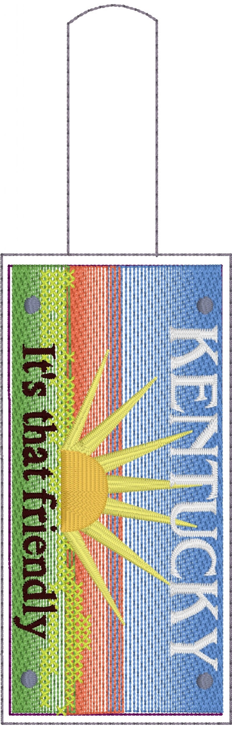 Kentucky State License Plate Design - Make Your Own Replica Embroidery ...