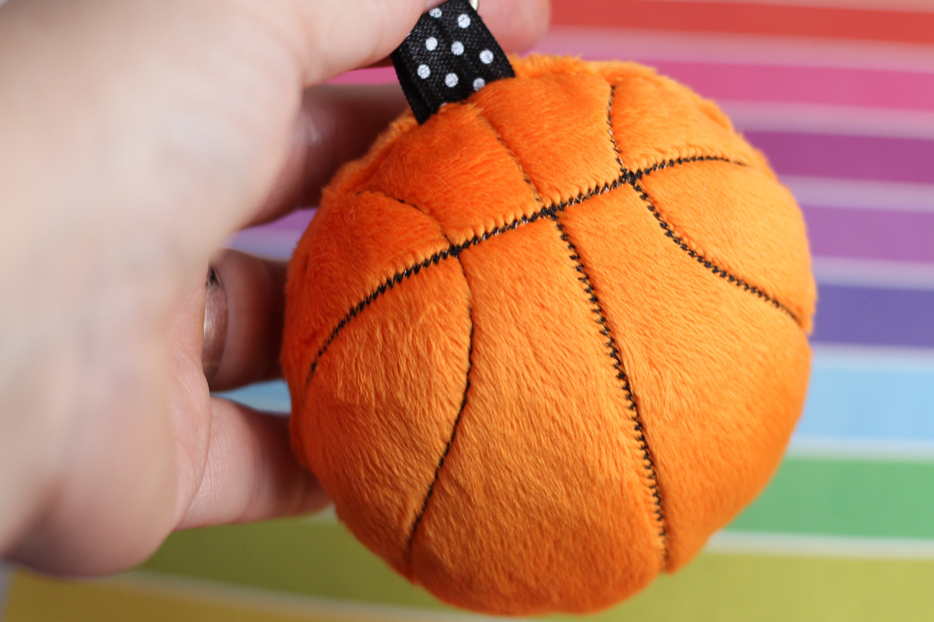Basketball Fluffy Puff Embroidery Design – in the Hoop Stuffie (digital ...