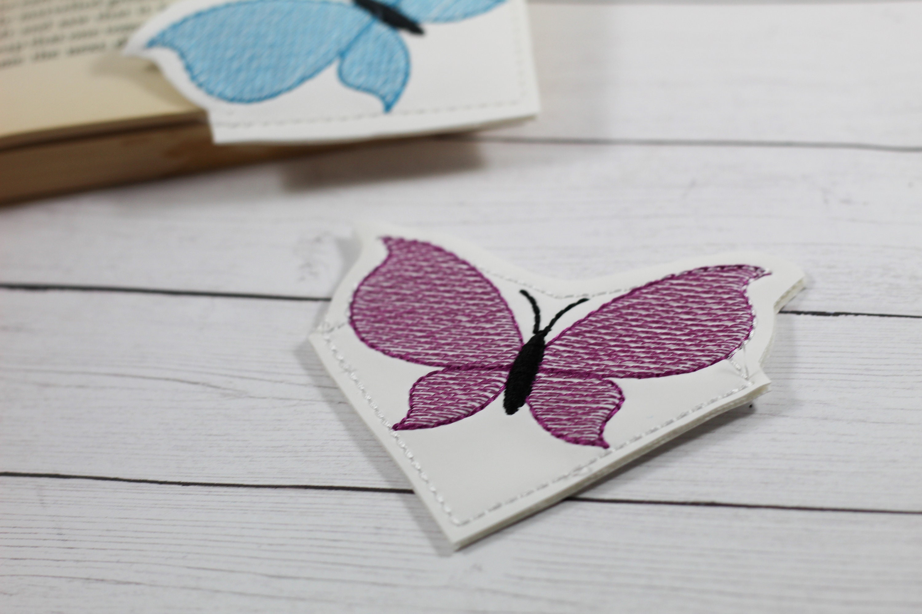Butterfly Corner Bookmark Design - Etsy