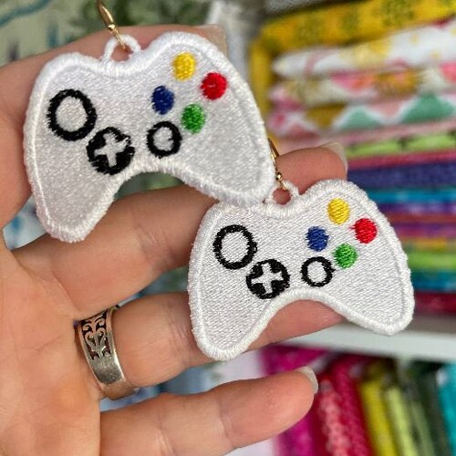 Ghost FSL Earrings Embroidery Design in the Hoop Embroidery - Etsy