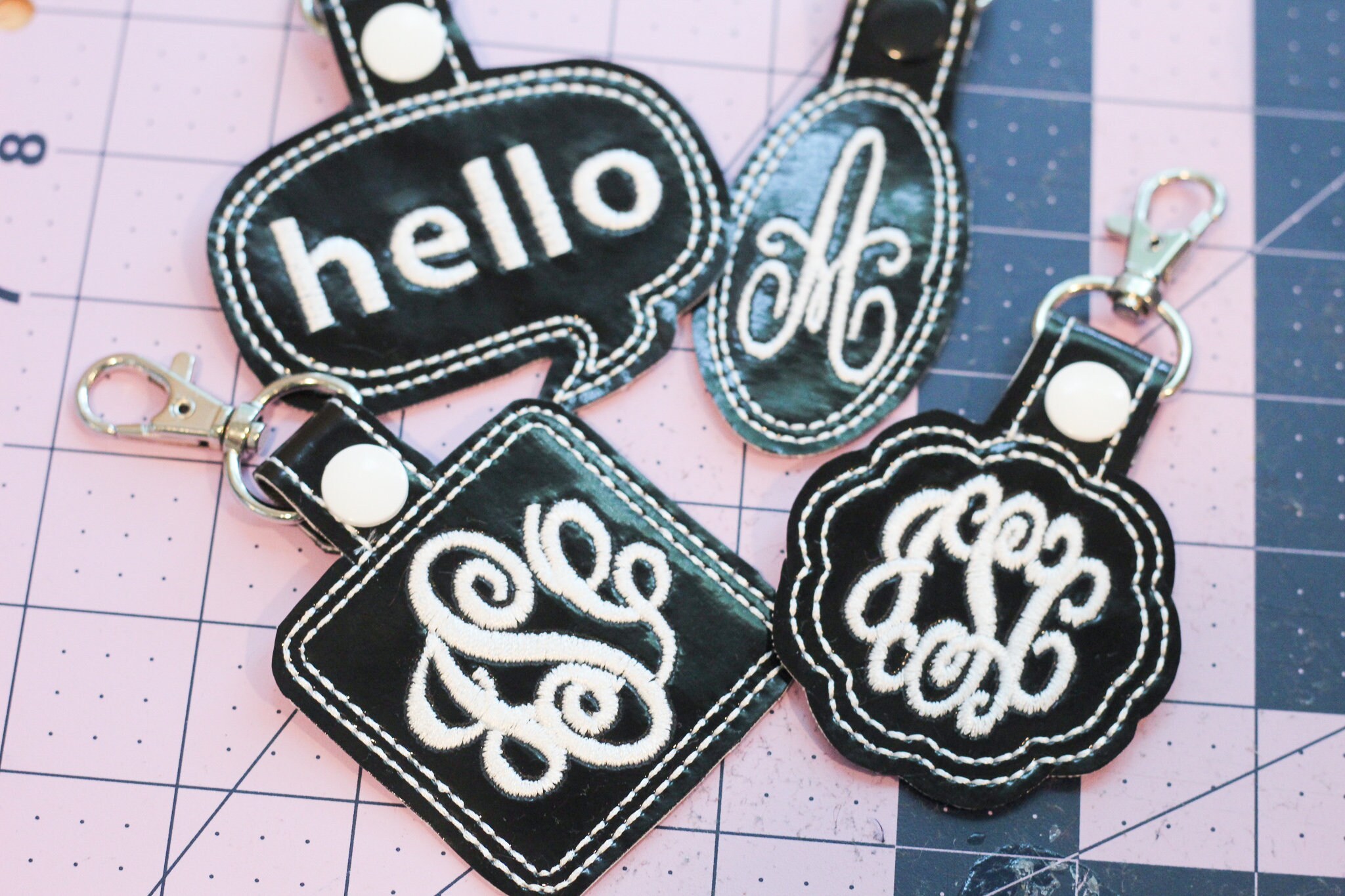 Blanks Bundle of Basic Shape Snap Tabs Monogram and | Etsy