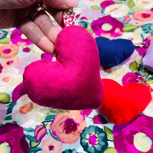 Heart Fluffy Puff - in the Hoop Embroidery Design - Minky Keychain ...