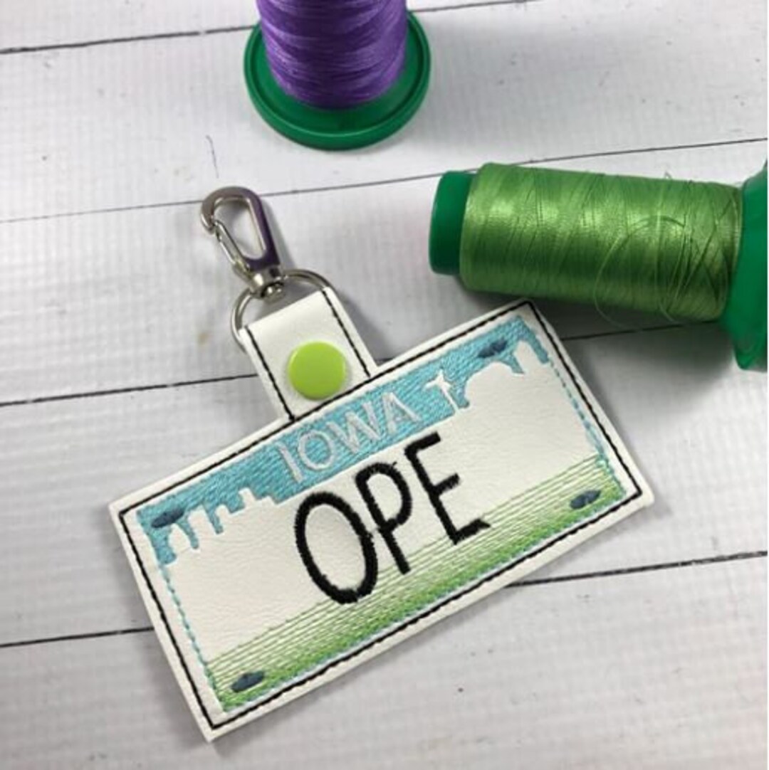 Iowa State License Plate Design - Make Your Own Replica Embroidery Tag ...