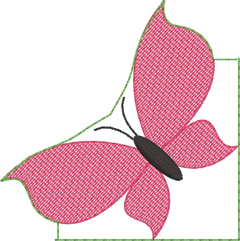 Butterfly Corner Bookmark Design | Etsy