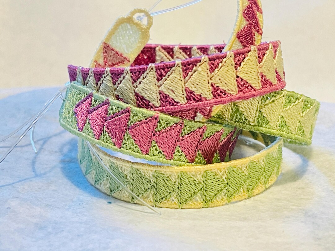 FSL Friendship Bracelet Flying Geese- in the Hoop Freestanding Lace ...