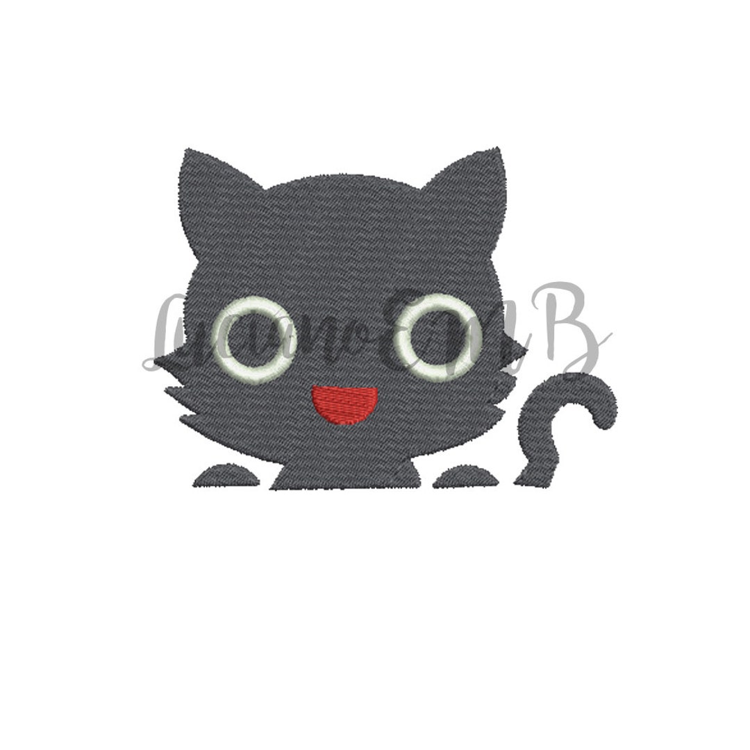 Cat Embroidery Design-10 Sizes-8 Formats-design Instant - Etsy