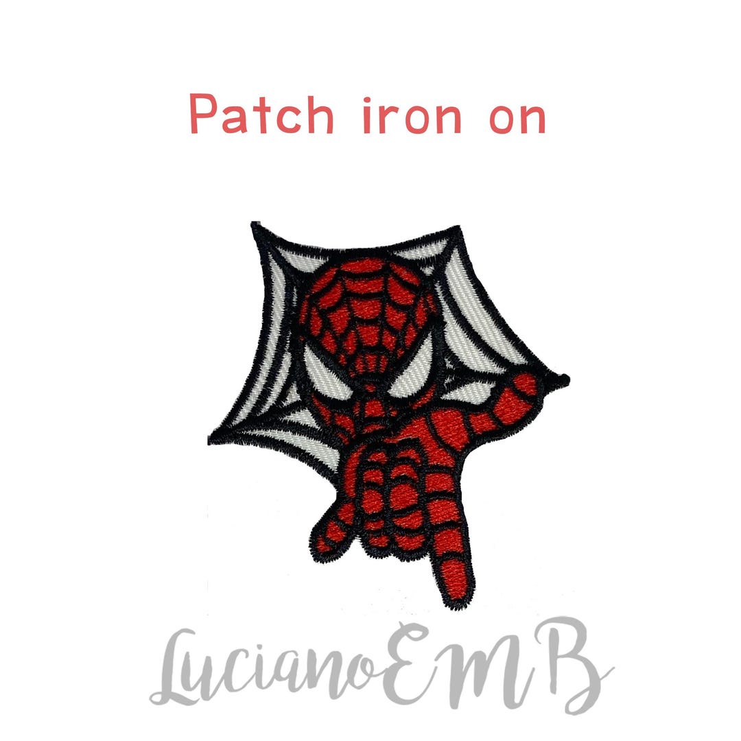 Spider Web Patch Iron on Embroidery Patch for Clothes Jeans Backpacks T ...