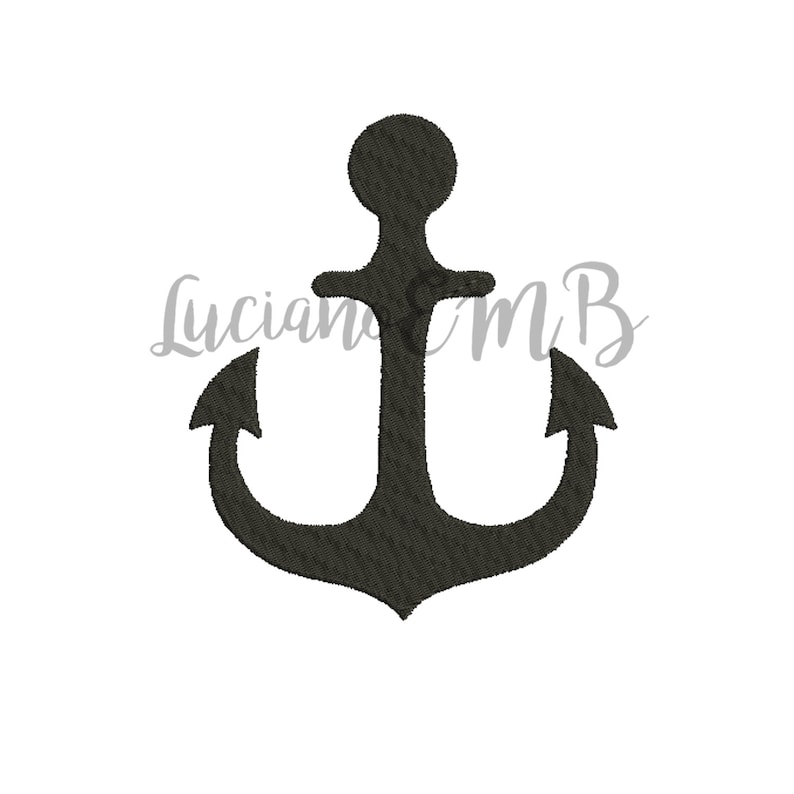Anchor Embroidery Design-10 Sizes-8 Formats-design Instant - Etsy