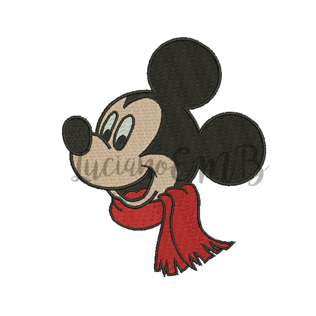 Mickey Mouse Christmas Embroidery Design-6 Sizes-7 Formats-design ...