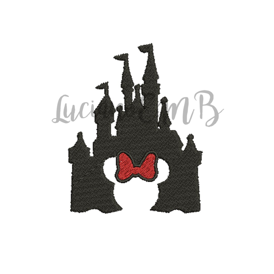 Minnie Castle Embroidery Design-7 Sizes-8 Formats-design Instant ...