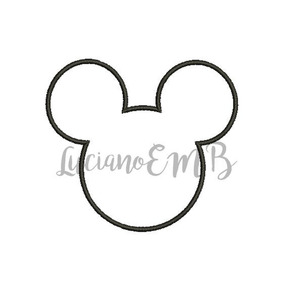 Mickey Mouse Face Outline Template