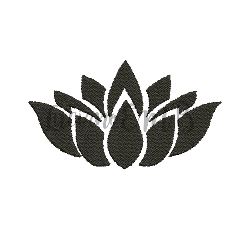 Lotus Flower Embroidery - Etsy