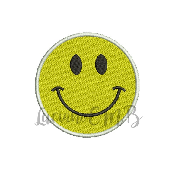 Smiley Face Embroidery Design 6 Sizes-8 Formats-design | Etsy