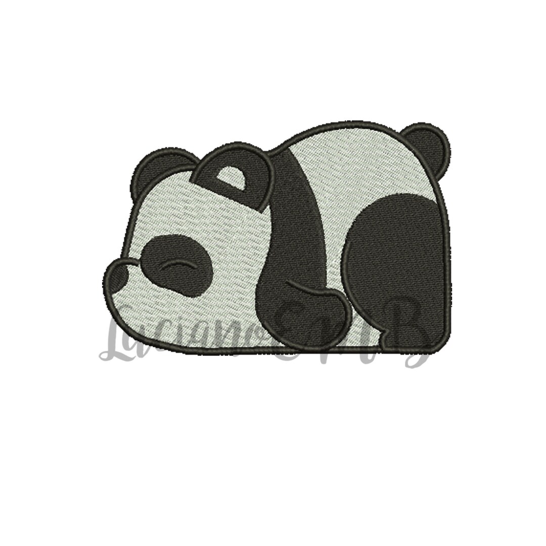 Panda Machine Embroidery Files -5 Sizes-8 Formats-design Instant ...