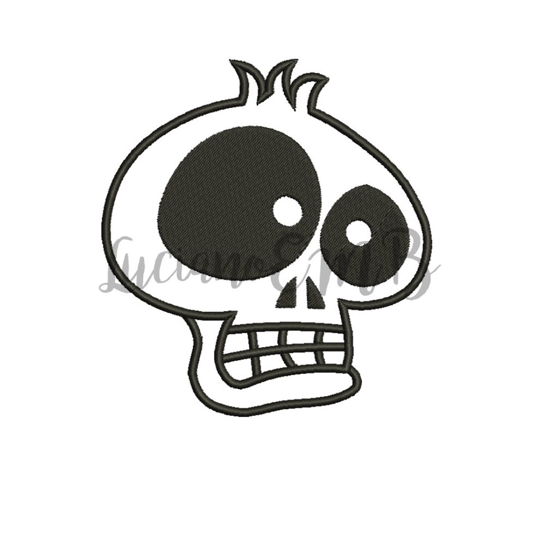 Skull Embroidery Design-6 Sizes-10 Formats-design Instant Download ...