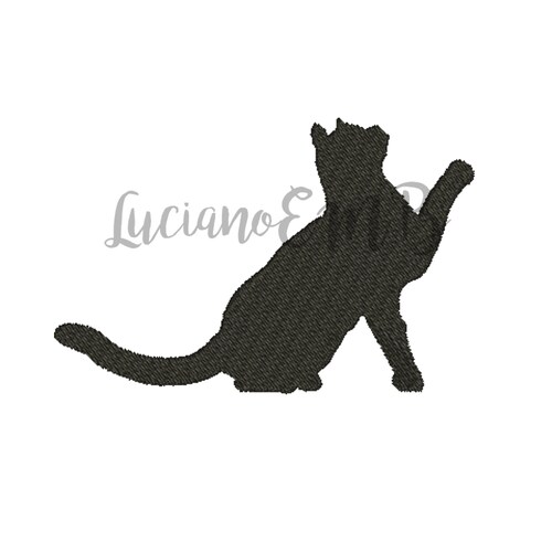 Cat Embroidery Design Instant Download PES DST - Etsy