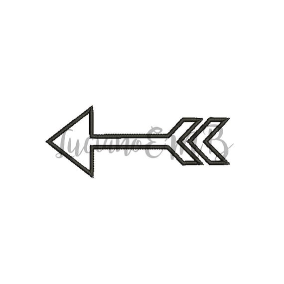 Arrow Embroidery Design-9 Sizes-10 Formats-design instant | Etsy