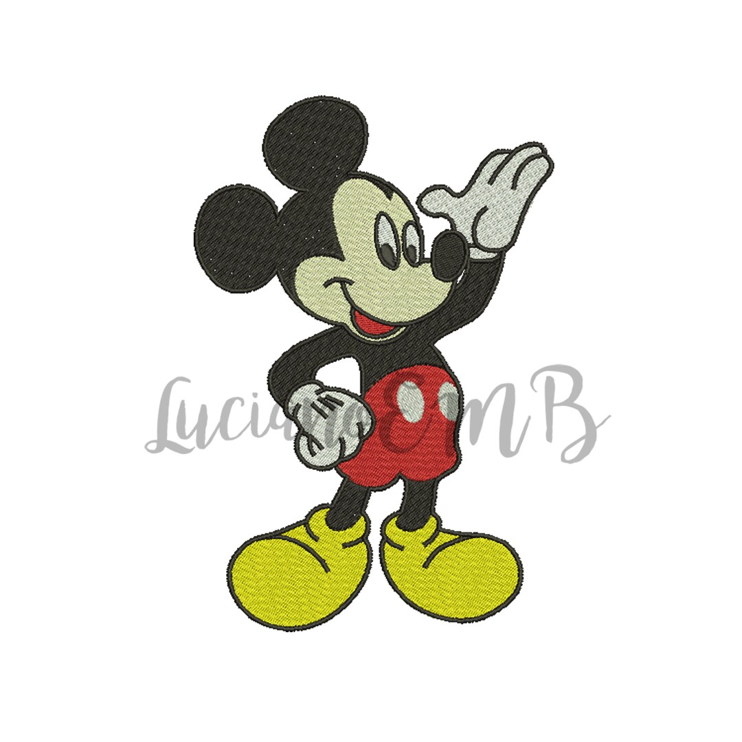 Mickey Embroidery Design-6 Sizes-8 Formats-design Instant Download ...