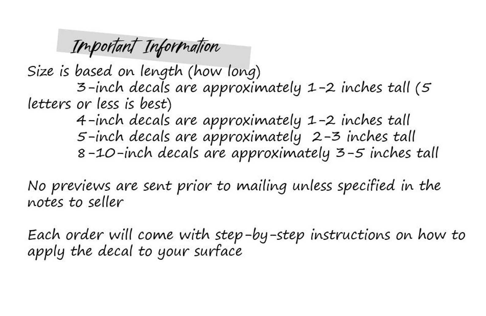 6 Inch Personalized Script Decal for Tumbler Custom Vinyl - Etsy