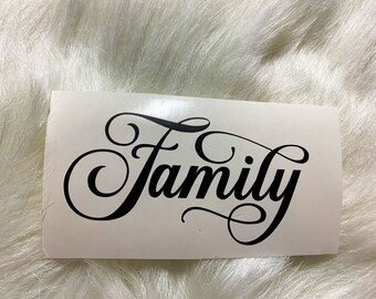 Family Script Wall Decal - Etsy