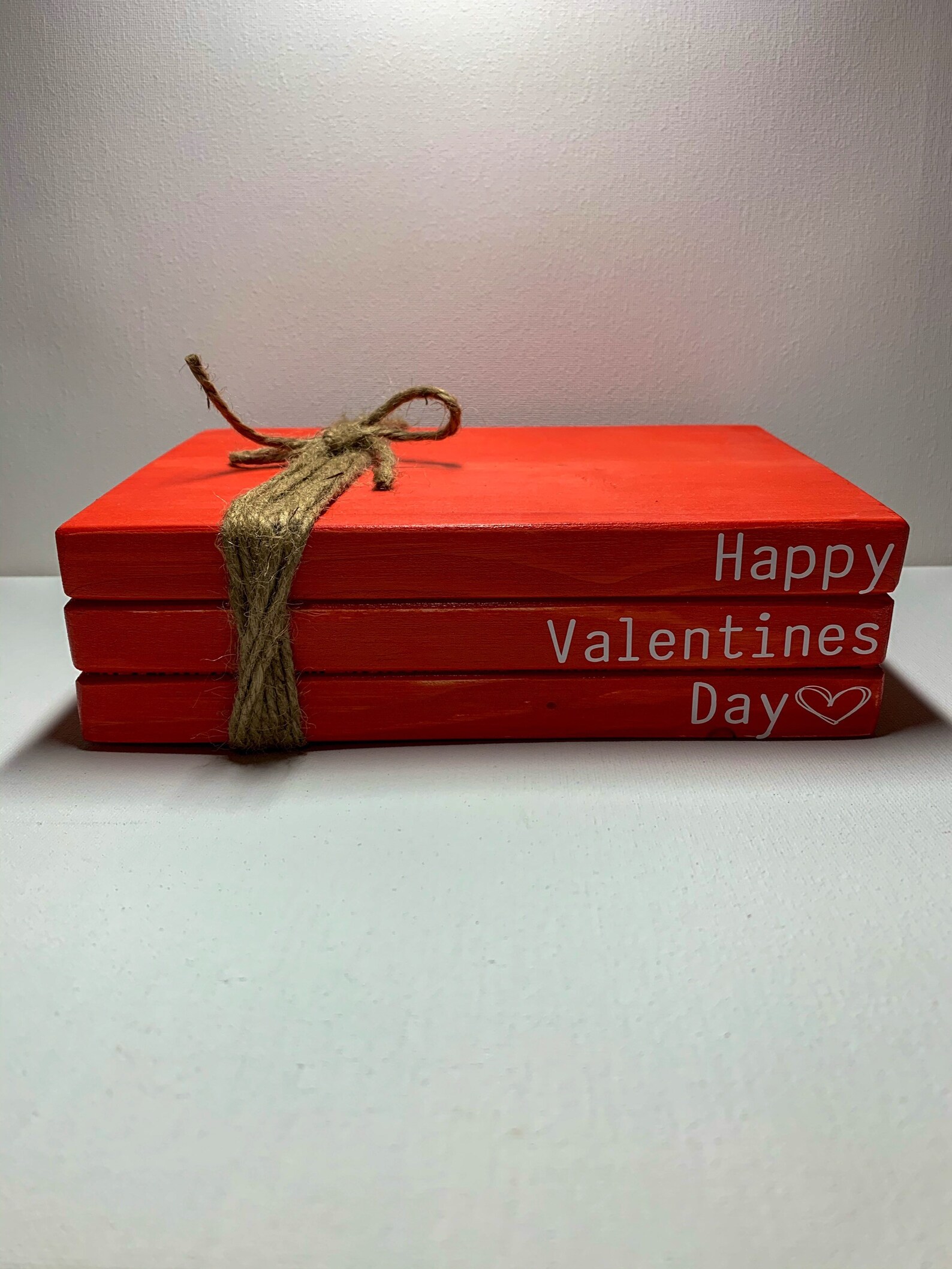Valentines LARGE Book Stack Valentines Day Wooden Book - Etsy