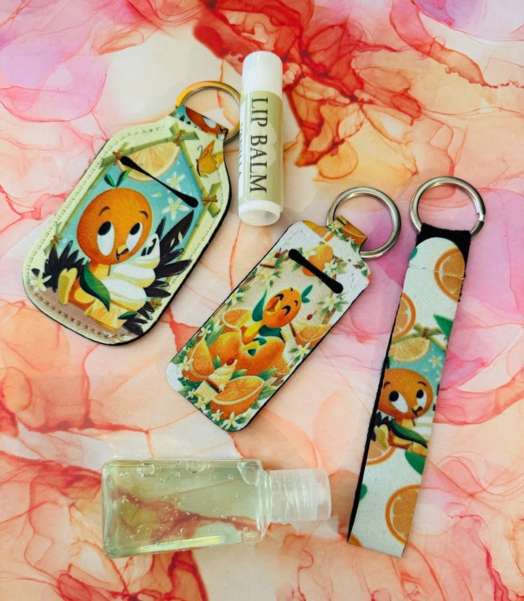 Florida Orange Bird Keychain - Etsy