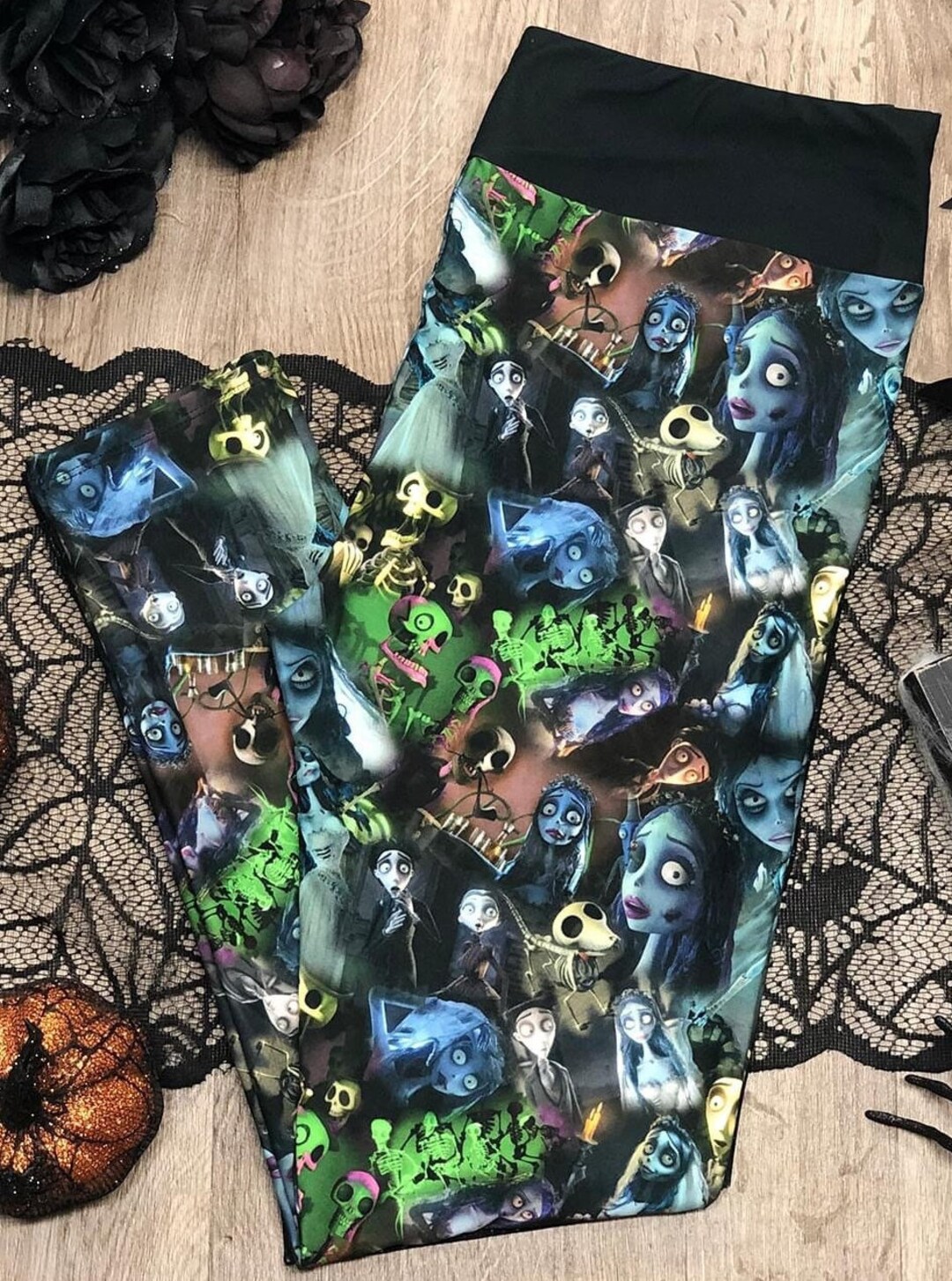 Corpse Bride Leggings W/pockets - Etsy