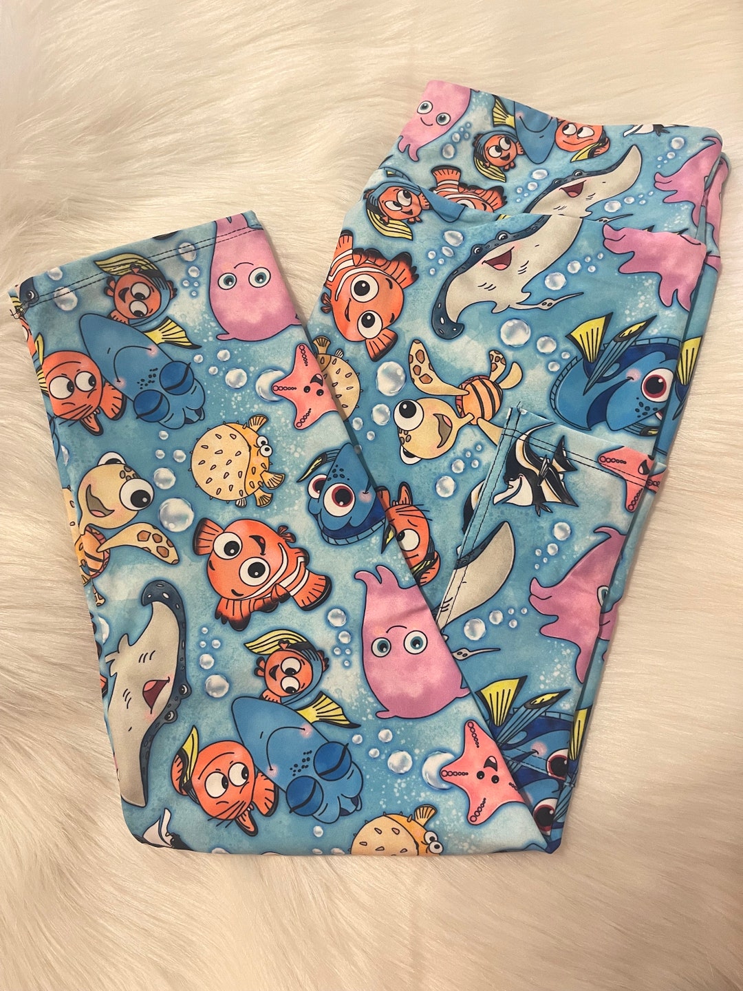 Finding Nemo Capri Leggings With Pockets - Etsy