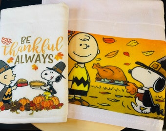 Charlie Brown Thanksgiving Quote Kitchen Towel - Etsy