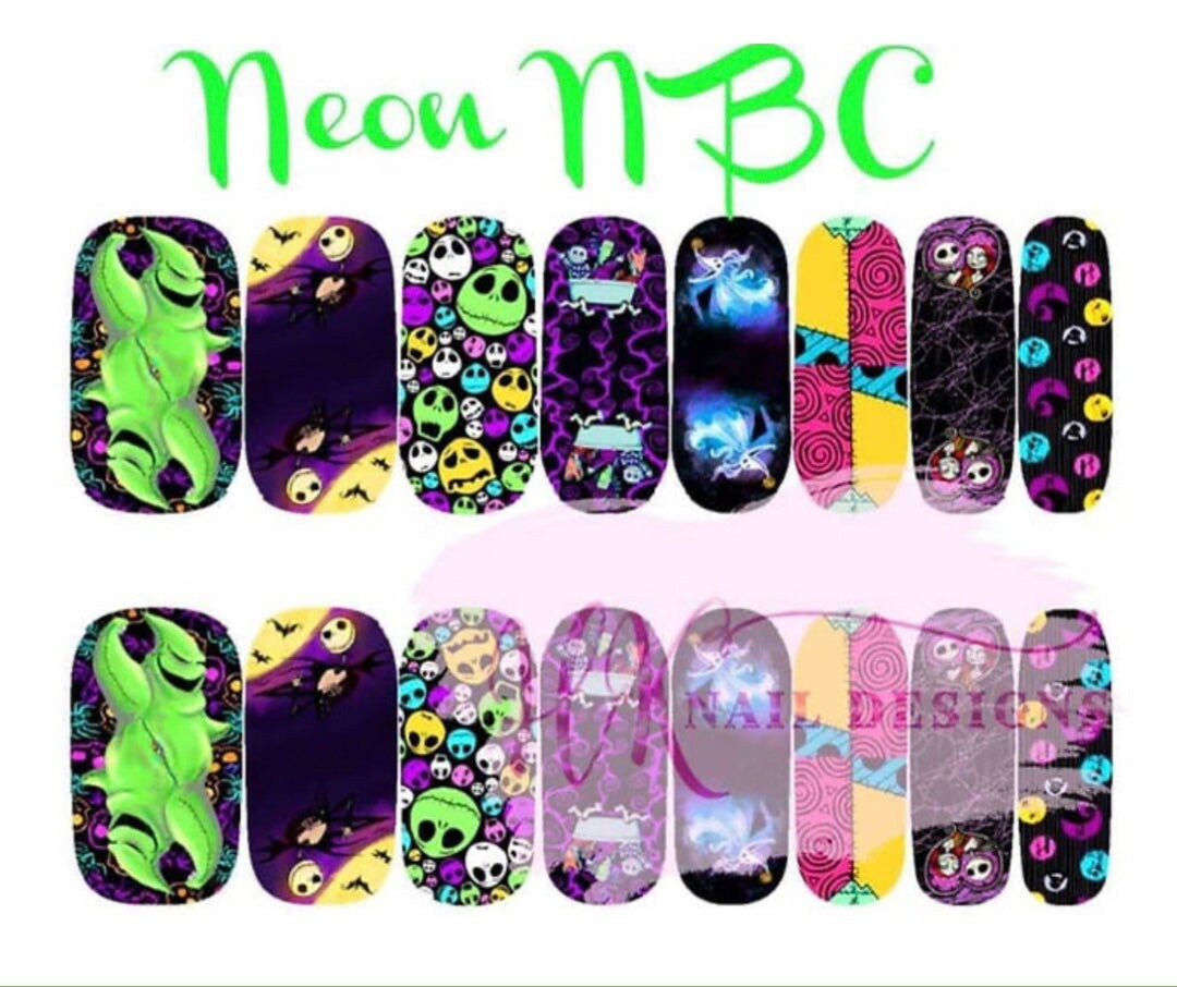 Neon NBC - Glow in the Dark Nail Wraps - Etsy