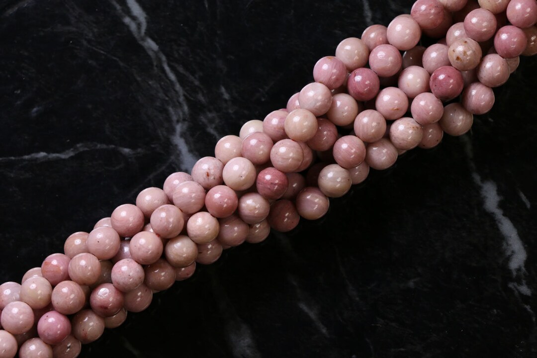6mm Gemstone Rounds Rhodonite Gr10 - Etsy
