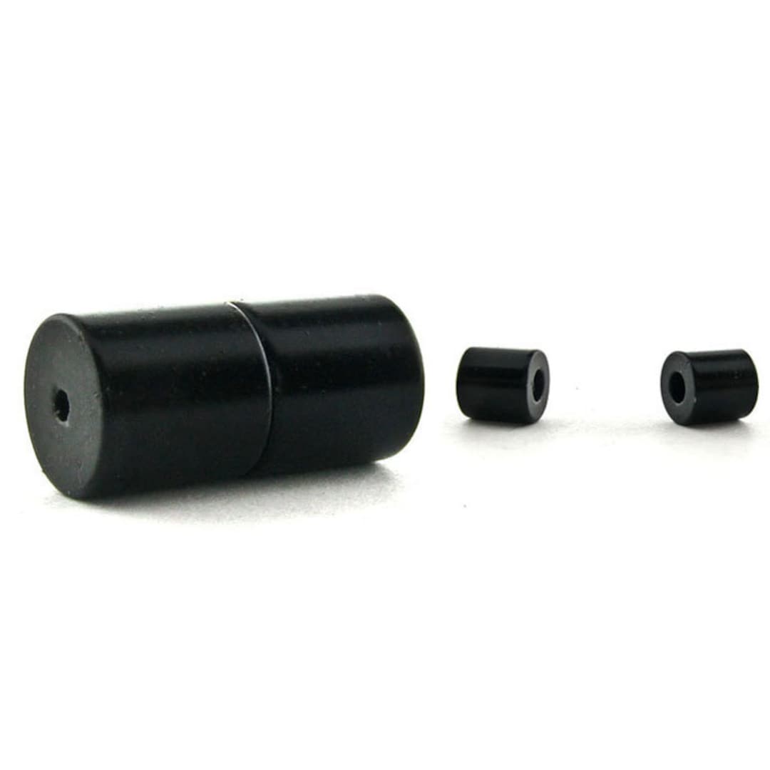 6mm Magnetic Clasp Set of 10 Maglok Black Barrel MC17 - Etsy